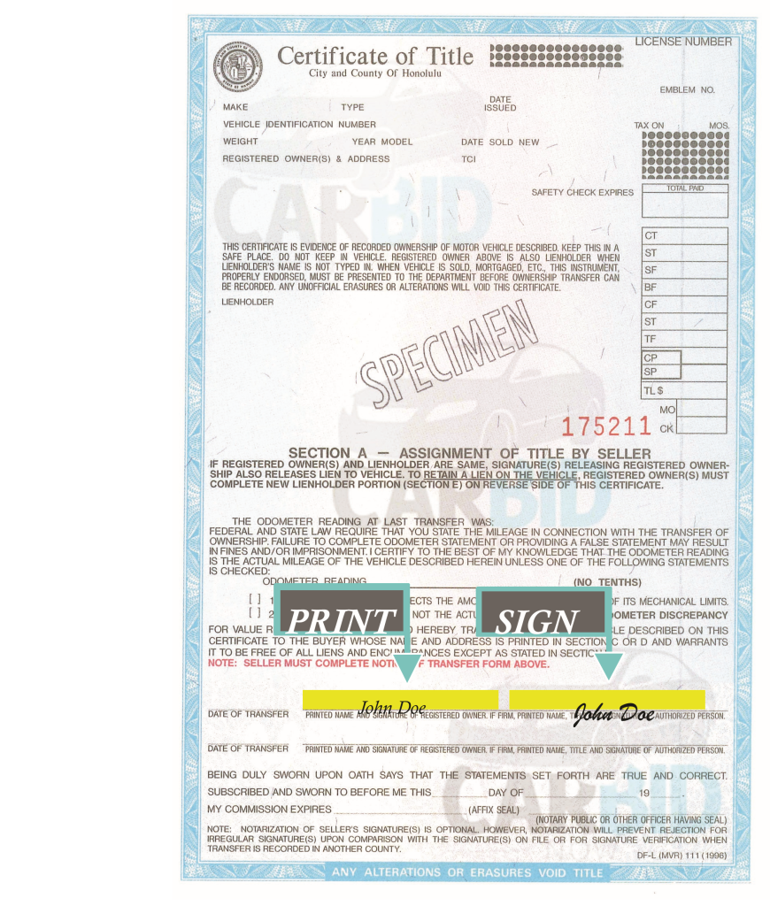 Hawaii, HI Title Page